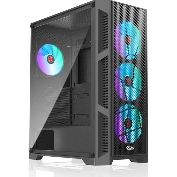 Case Raijintek Arcadia III MS4 Tempered Glass Μαυρο (0r20b00247 ...