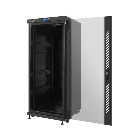 Lanberg Free-standing Rack 19'' 27u/600x600mm Demounted Flat Pack Black ...