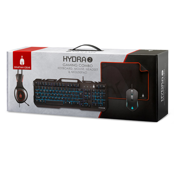 Spartan Gear Hydra 2 Gaming Combo Keyboard Mouse Headset Mousepad For ...