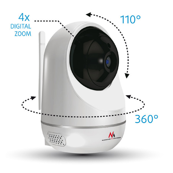 Maclean Mctv-170 Wireless Full HD IP Camera - Ip cameras (PER.651394)
