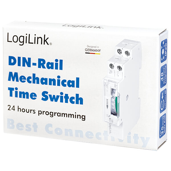 Logilink Et0009 Time Switch DIN Rail Mechanical Timer - Ηλεκτρικα (PER ...