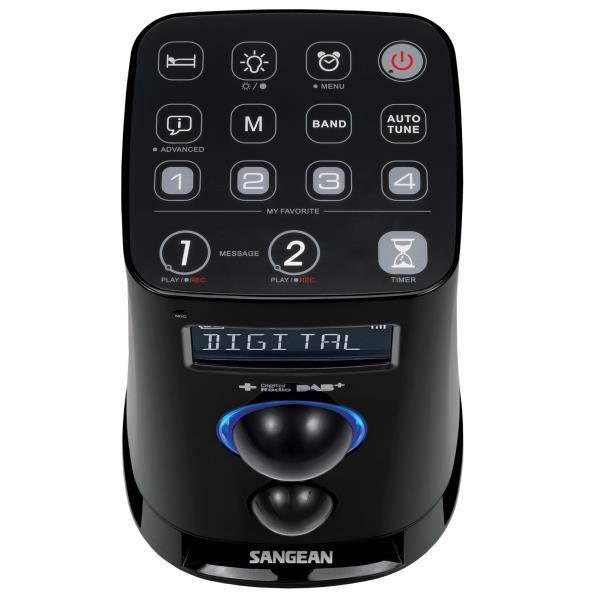 Sangean Dcr-200 Dab+/fm-rds/aux-in Digital Tuning Clock Radio Black ...