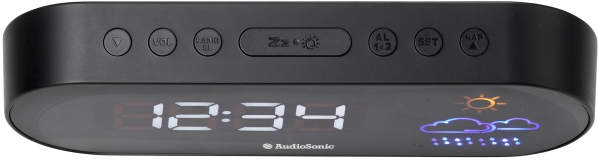 Audiosonic Cl-1489 Clock Radio Weather Indication - Hi-lo Dimmer ...
