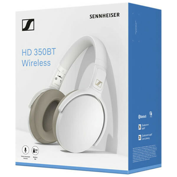 Sennheiser Hd-350-bt-white Ακουστικα Με Μικροφωνο Bluetooth - Ακουστικα ...