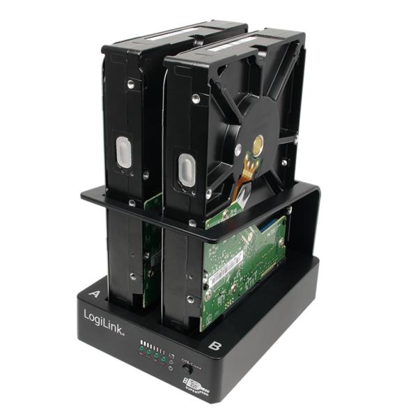 Logilink Qp0010 2-bay Quickport Sata HDD USB 3.0 With OTB AND Clone ...