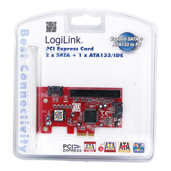Logilink Pc0003a 2X Internal Sata + 1X Internal IDE PCI Express Card ...