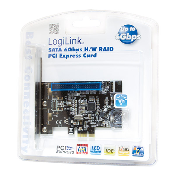 Logilink Pc0064 Sata 6gbps H/W Raid PCI Express Card - Controller card ...