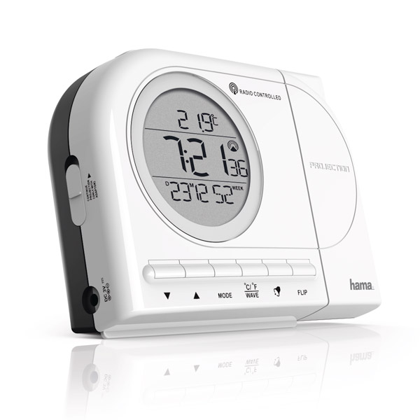 Hama 104952 RCR 110 Projection Alarm Clock White - Ρολογια (PER.759000)