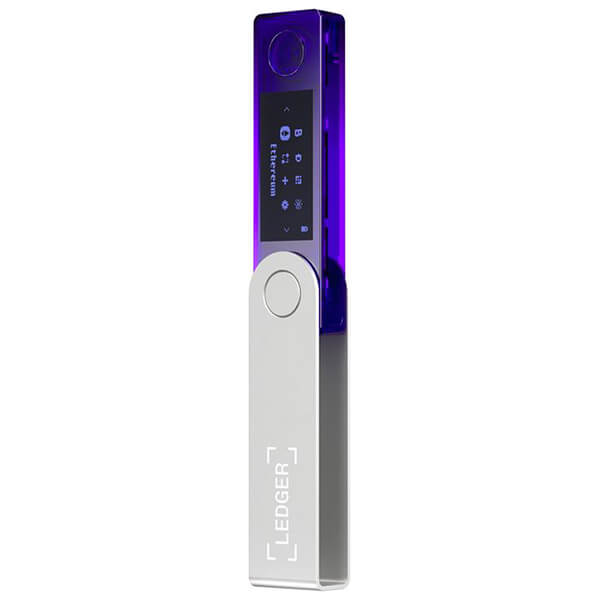 Ledger Nano X Purple Transparent Cryptocurrency Hardware Wallet - Usb ...