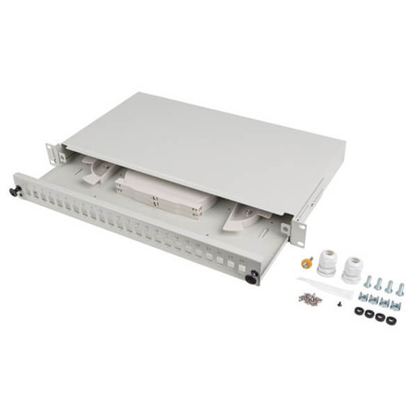 Lanberg Rackmount 19'' 1U Fiber Patch Panel 24xsc Simplex/24xlc Duplex ...