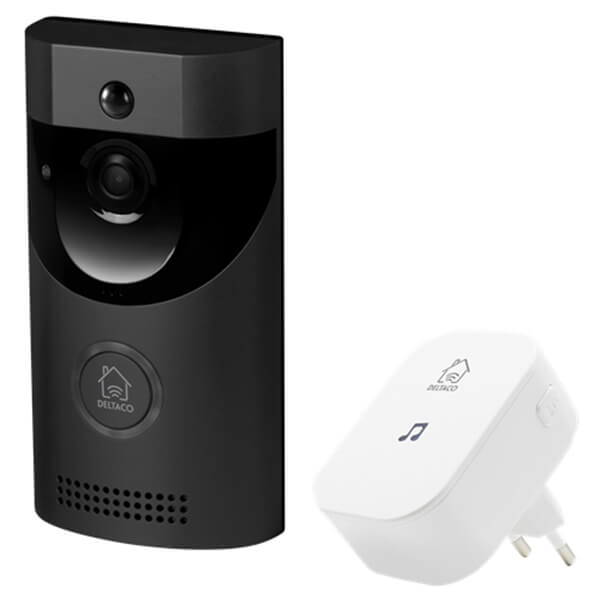 Deltaco Sh-db01 Smart Home Κουδουνι Πορτας Με Καμερα Wifi Ip44 1MP IR ...