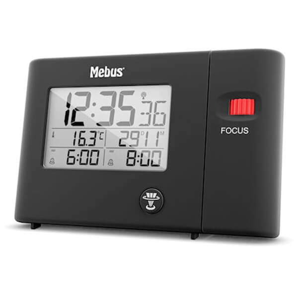 Mebus 25795 Radio Controlled Alarm Clock With Projection - Ρολογια (PER ...
