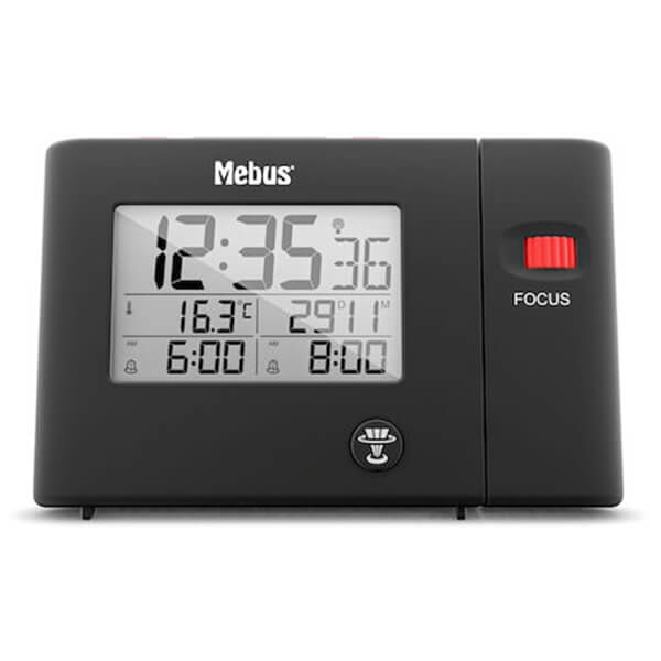 Mebus 25795 Radio Controlled Alarm Clock With Projection - Ρολογια (PER ...