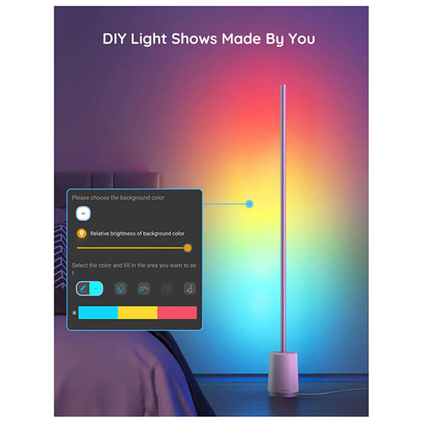 Govee H6072 Rgbicww Lyra Smart Corner Floor Lamp - Smart home (PER.774520)