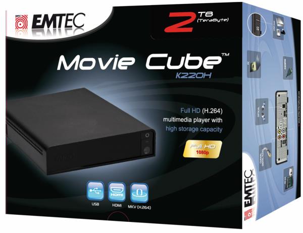 Emtec K220h Movie Cube 500gb - Media streaming (PER.801793)