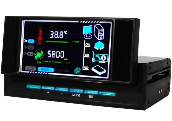 AXP Axp-mtr002b Color LCD Thermal Control Panel Black Retail - Θηκες ...