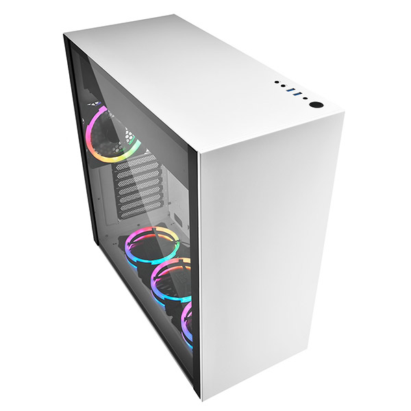 Case Sharkoon Pure Steel White RGB - Κουτια - cases (PER.807253)
