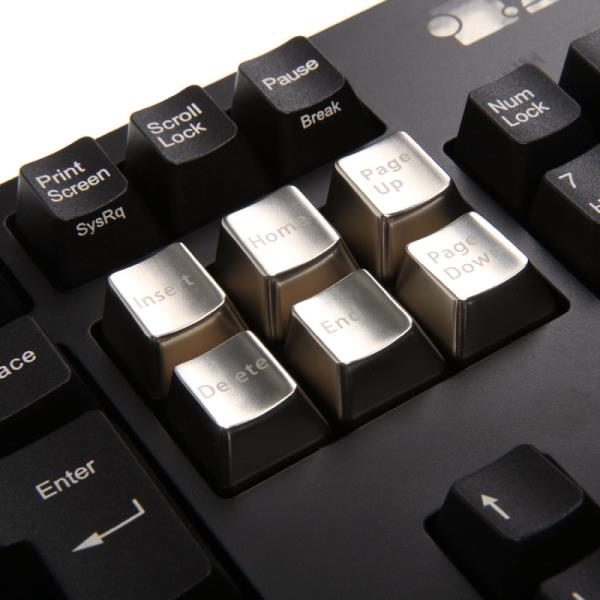 King MOD Metal Keycaps Functions Block-set Silver Us/uk Layout ...