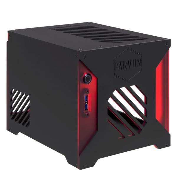Case Parvum Systems X1.0 Mini-itx Black/red - Κουτια - cases (PER.814955)