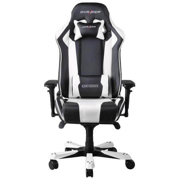 Dxracer King Gaming Chair Black / White - Gaming chairs (PER.815107)