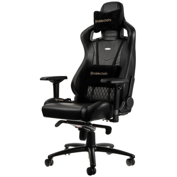 Noblechairs Epic Real Leather Gaming Chair Black - Gaming chairs (PER ...