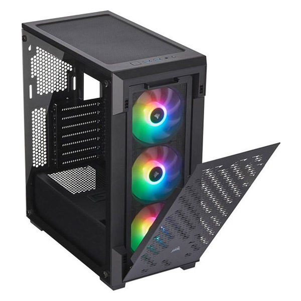 Case Corsair Icue 220t RGB Airflow Tempered Glass Mid-tower Smart Black ...