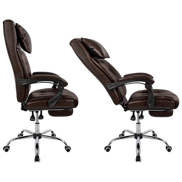 Πολυθρονα Γραφειου Hm1057.09 Synchro Καφε PU - Office chairs (PER.819499)