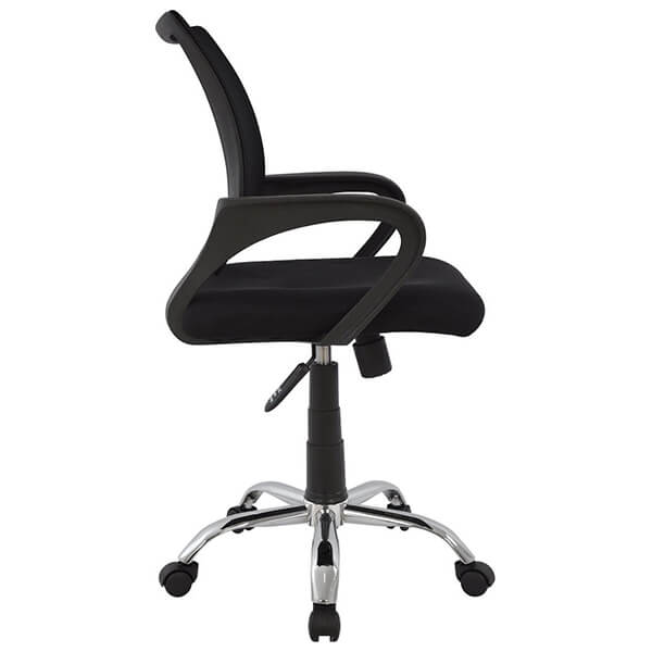 Καρεκλα Γραφειου Ποδι Χρωμιου Bristone Μαυρη Hm1058.01 - Office chairs ...