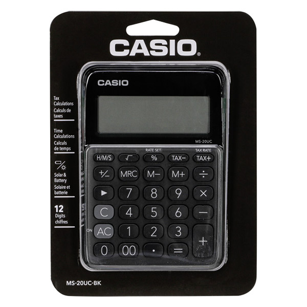 Casio Ms-20uc-bk Black - Calculators (PER.925382)