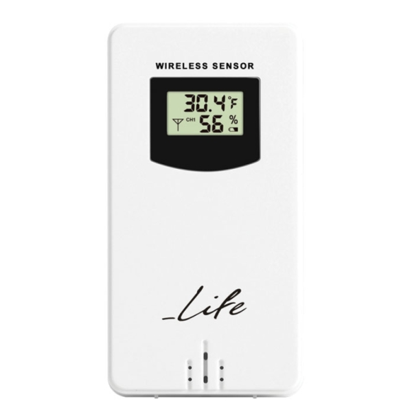 Life Wes-301va Weather Station With Wireless Outdoor Sensor / Alarm ...