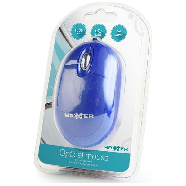Maxxter Act-mus-u-02 Optical USB Mouse Blue - Ποντικια (PER.941793)
