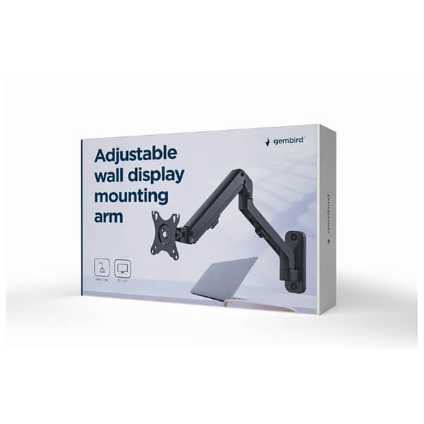 Gembird Ma-wa1-02 Adjustable Wall Display Mounting ARM UP TO 27''/7 KG ...