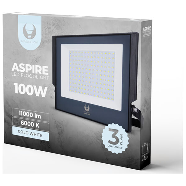 Forever Light Floodlight LED Aspire 100w 6000k 11000lm 230v - Προβολεις ...