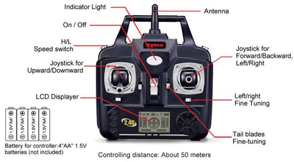 Syma S33 2.4g 3-channel RC Helicopter With Gyro Blue/silver ...