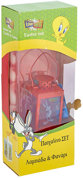Πασχαλινο ΣΕΤ Λαμπαδα ΚΑΙ Φαναρακι Warner Bros-disney 43x17x11cm ...