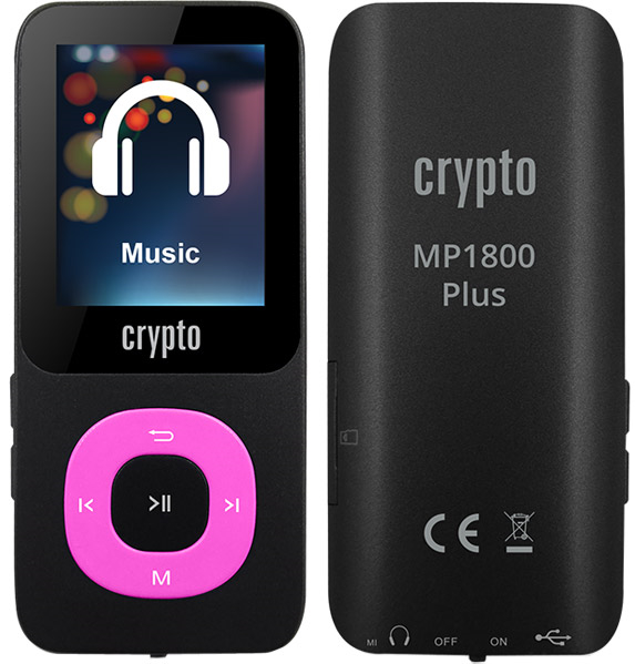 Crypto Mp1800 Plus 32gb MP3 Player Fuchsia - Mp3 player (PER.215483)