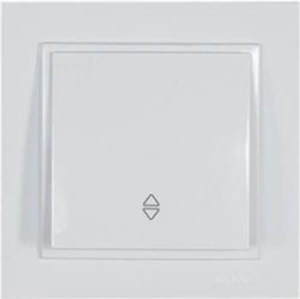 Eurolamp 152-10103 Διακοπτης A/R Κουμπωτος Λευκος - Ηλεκτρολογικα ...