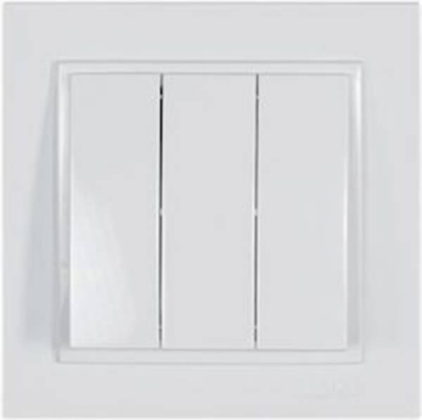 Eurolamp 152-10108 Διακοπτης Τριπλος Απλος Λευκος - Ηλεκτρολογικα ...