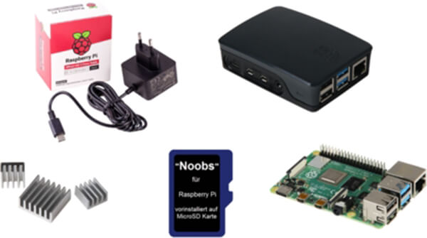 Raspberry PI 4B 4GB Black Case/cooling/power Bundle - Raspberry (PER ...