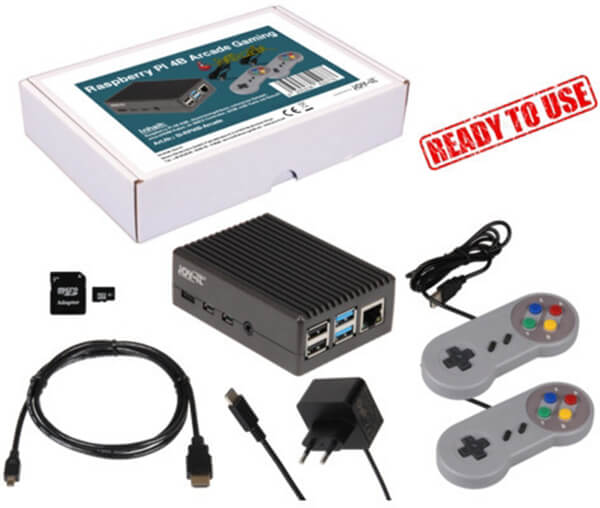 Raspberry PI4 4GB Retro Arcade Gaming Bundle - Raspberry (PER.222719)