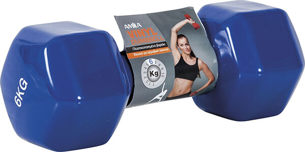 Amila Vinyl Dumbbell 6KG 44120 - Αλτηρες (PER.224351)