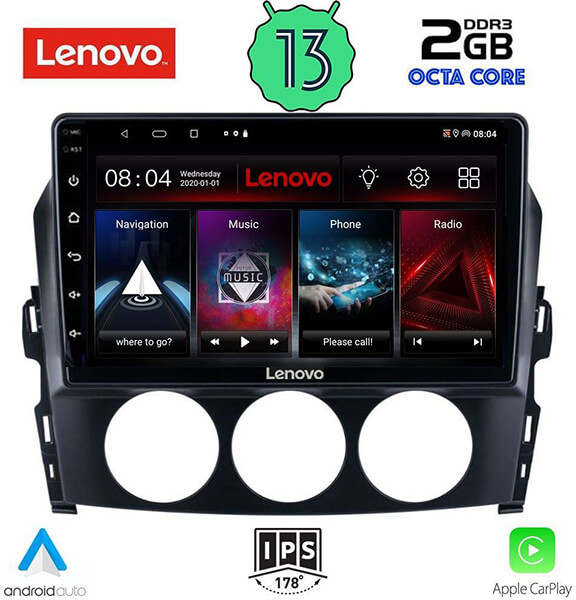 Digital IQ Lenovo LVF 7392_cpa (9") Multimedia Tablet OEM Mazda MX5 Mod. 2005-2015 ...