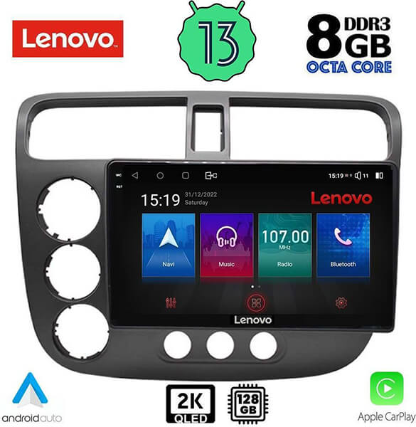 Digital IQ Lenovo SSW 10187_cpa (9") Multimedia Tablet OEM Honda Civic 4D Mod. 2001-2006 ...