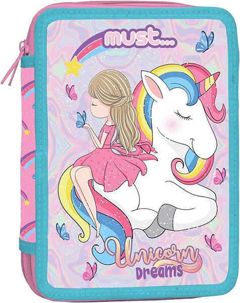 Κασετινα ΔιπλΉ Γεματη Must Unicorn Dreams - Σχολικες κασετινες (PER.235779)