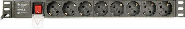 Energenie Power Distribution Unit PDU 8 Schuko Sockets 1U 10A C14 Plug ...