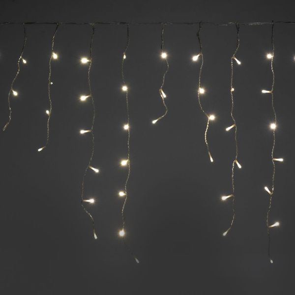 150 LED Σταλακτιτης Διαφανο Λευκο Επεκτεινομενο Σταθερο 60χ300εκ Εσωτ ...