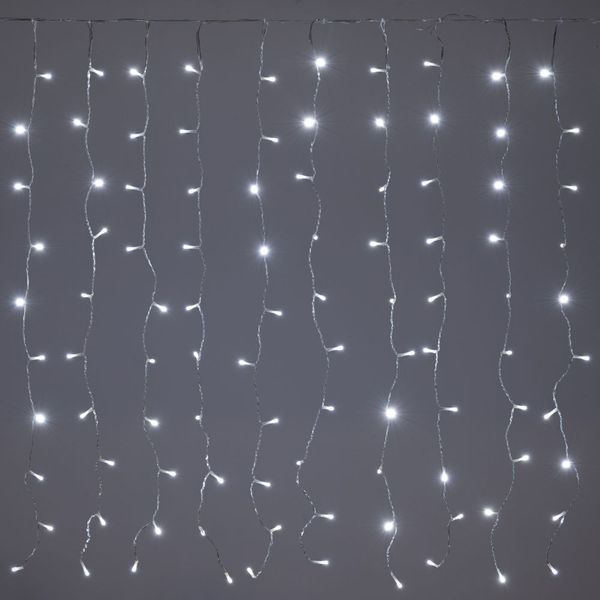 200 LED Κουρτινα Διαφανο Παγου Επεκτεινομενη Σταθερη 2χ1μετρα Εσωτ ΚΑΙ ...