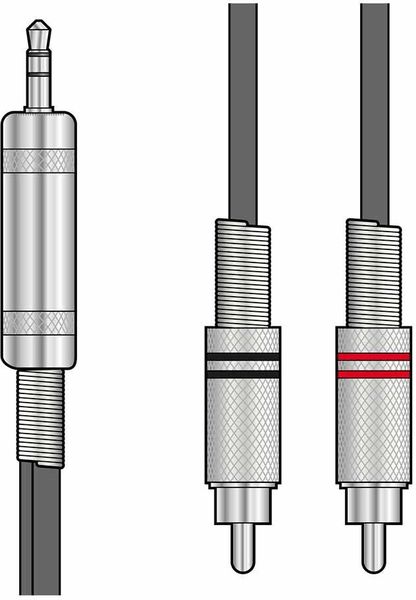 S3j-2r300 Καλωδιο Ήχου 3.5mm TRS Jack-2 X RCA Plugs 3 M (τεμαχιο ...
