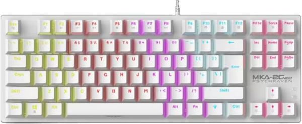 Armaggeddon Mechanical Keyboard Mka-2c NEO White Linear RED Switch Mka ...