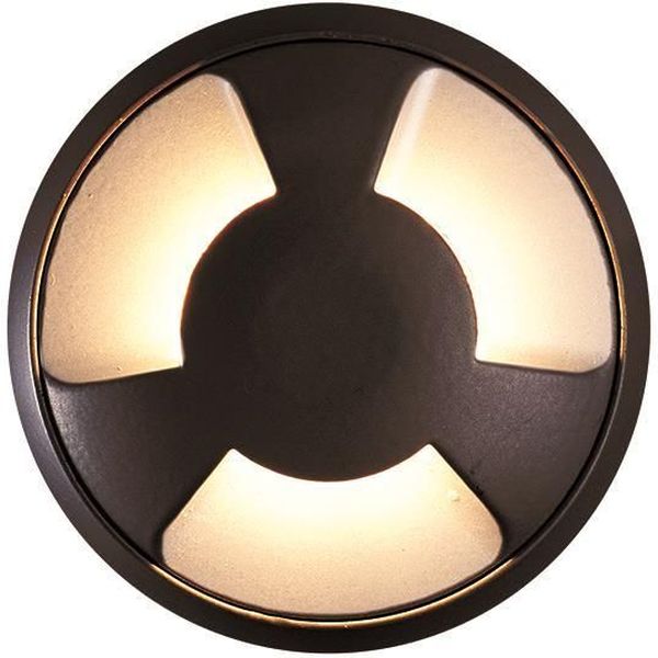Eurolamp Φωτιστικο Δαπεδου Εξωτερικο 3F LED 3W Ip65 12V Φ68x24mm Μαυρο ...